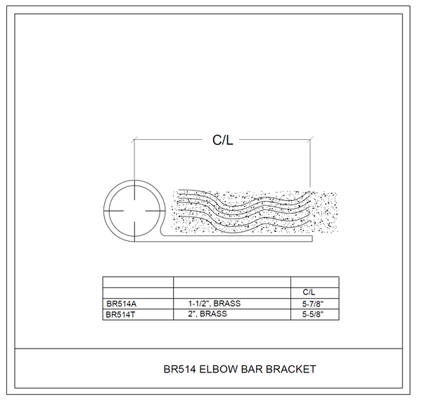 Standard Arm Rail Bracket 1.5" - All finishes