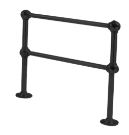 Double Line Post with Ball Fittings, 36" to 42" High - All finishes